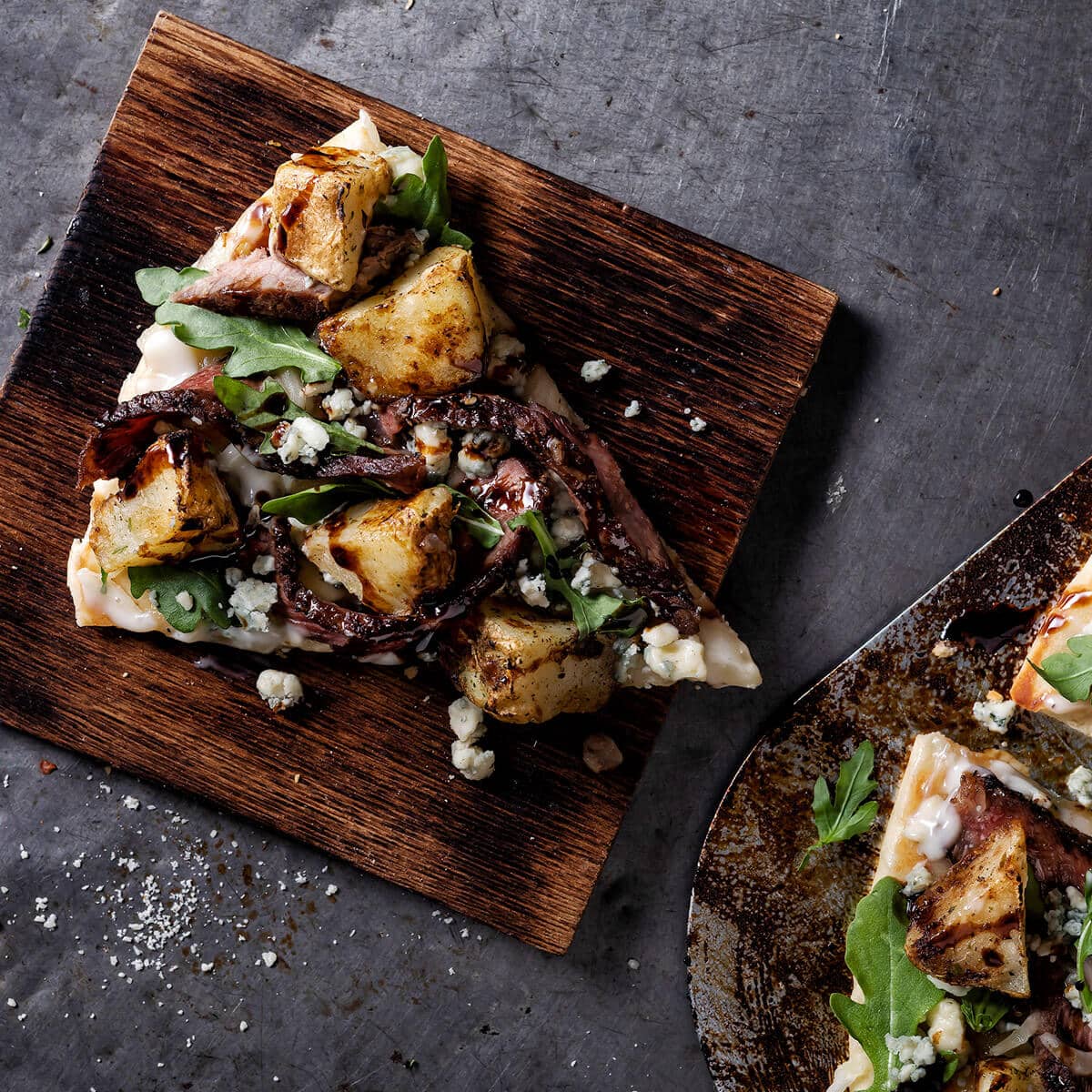 Black and Blue Pizza Recipe | Simplot Foods